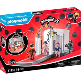 Konstruktions-Spielset Playmobil "Miraculous: Gabriels Fashion Show (71335), Miraculous", bunt, Spielbausteine, Kinder, Kunststoff, Konstruktions-Spielset, Made in Europe