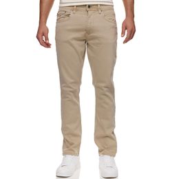 Cargohose INDICODE "INReffe", Herren, Gr. 30, L&auml;nge 32, grau (simply taupe), Web, Obermaterial: 92% Baumwolle, 6% Polyester, 2% Elasthan, unifarben, regular fit kn&ouml;chellang, Hosen Cargohose
