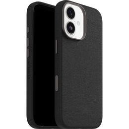 Otterbox Handyh&uuml;lle "Symmetry Series Cactus Leather mit MagSafe f&uuml;r Apple iPhone 17", schwarz, Apple iPhone 17, H&uuml;llen, Backcover, Schutzh&uuml;lle, Handyschutzh&uuml;lle, Case, Schutzcase, sto&szlig;fest, Handyh&uuml;lle