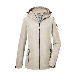 G.I.G.A. by Killtec Funktionsjacke "GS 71 WMN JCKT", Damen, Gr. 50, beige (ecru), Obermaterial: 100% Polyester;Futter: 100% Polyester, G.I.G.A. DX BY KILLTEC, Jacken Funktionsjacke, Damenjacke: wasserdicht, winddicht, verstellbar, Kapuze