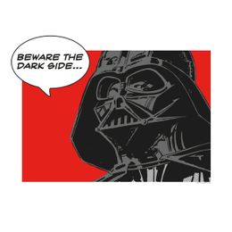 Bild Komar "Star Wars Classic Comic Quote Vader", bunt (farbe bild(er): bunt), B:40cm H:30cm, Holz, Papier, Bilder, Bild, Wandbild zur Dekoration im Kinderzimmer - ohne Rahmen