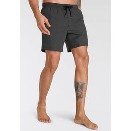 O`Neill Badeshorts O'NEILL "CALI SHORTS WATER and SUN", Herren, Gr. S, N-Gr, grau (asphalt), Polyester, Badehosen Badeshorts, mit Seiten- und Ges&auml;&szlig;taschen, schnell trocknendes Material