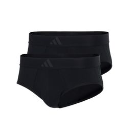 H&uuml;ftslip adidas Sportswear "Active Flex Cotton 3 Stripes", Herren, Gr. L, 000, schwarz, Obermaterial: 95% Baumwolle, 5% Elasthan, k&ouml;rpernah, Unterhosen H&uuml;ftslip, elastischer Logo-Bund, ohne Eingriff, sportliches Design