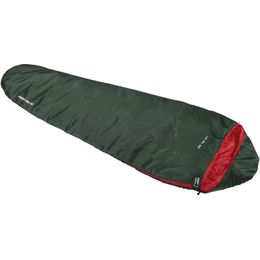 Mumienschlafsack High Peak "Lite Pak 800", gr&uuml;n (gr&uuml;n, rot), Schlafs&auml;cke, B/L: 75cm x 210cm, Rei&szlig;verschluss links, Obermaterial: 100% Polyester. F&uuml;llung: 100% Polyester, Mumienschlafsack, L:210cm