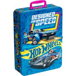 Hotwheels Sammelkoffer HOT WHEELS "f&uuml;r 50 Autos", bunt (blau, pink), Aufbewahrungsboxen, KinderB:36cm H:26cm T:9cm, Aluminium, Sammelkoffer, B:36cm H:26cm T:9cm, Topseller