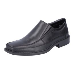 Slipper Rieker, Herren, Gr. 44, schwarz, Leder, Synthetik, Schuhe Slipper, Festtagschuh, Halbschuh, Komfortschuh im klassischen Business-Look