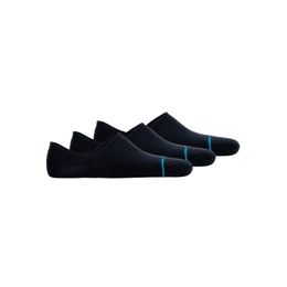 Sneakersocken Stance "Socken Icon No Show Sneakersocken 3er Pack", Damen, Gr. 35-37, blau (dunkelblau), Obermaterial: 55% Baumwolle CO. 41% Nylon NY. 4% Elasthan EL., Socken Sneakersocken