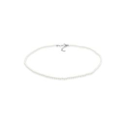 Choker Elli "Halskette Choker Muschelkernperlen 925 Silber" Gr. 36, silber, Halsketten, Damen, ohne Stein, Silber 925 (Sterlingsilber), Choker