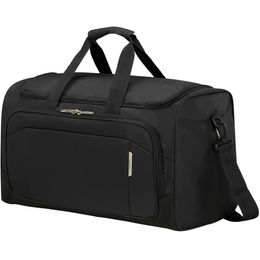 Reisetasche Samsonite "RESPARK, ozone black, 55 cm", Damen, Gr. B/H/T: 55cm x 33cm x 30cm, schwarz (ozone schwarz), Polyester, Polyurethan, Taschen Reisetasche, Handgep&auml;cktasche Reisegep&auml;ck mit Trolley-Aufsteck-System