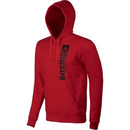 Hoodie adidas Performance "Community Vertical Hoody BOXING" Gr. XL, rot, Sweatshirts, Herren, XL, Obermaterial: 80% Baumwolle, 20% Polyester, Hoodie