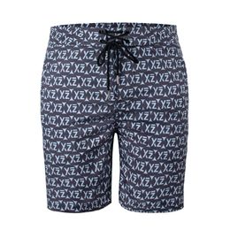 Badeshorts YEAZ "Badeshorts DAZZERS", Herren, Gr. XL, US, blau (dunkelblau), Obermaterial: 97% Polyester PES. 3% Elasthan EL., Badehosen Badeshorts