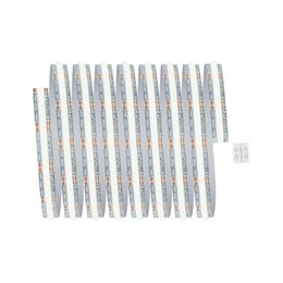 Paulmann LED-Streifen "MaxLED 500 Stripe 2,5m 13W 24V silber Kunststoff", silber (silberfarben), Flammen 1 Stk., Lichterketten, Full-Line COB 2700-6500K TunableWhite, LED-Streifen