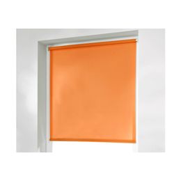 Seitenzugrollo K-home "Thermo Klemmfix-Rollo" Gr. 3, orange, B:60cm H:150cm, Polyester, Rollos, Seitenzugrollo, 1 St&uuml;ck