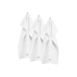 G&auml;stehandtuch Gant "G&auml;stetuch Premium Towel 3er Pack" Gr. S, wei&szlig;, B:30cm, Obermaterial: 100% Baumwolle CO., Handt&uuml;cher, G&auml;stehandtuch