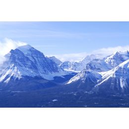 Fototapete papermoon "ALPEN-BERGE und WASSERFALL", bunt, B:4m L:2,6m, Vlies, Tapeten, Fototapete