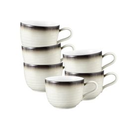 Tasse Seltmann Weiden "Kaffeetassen Terra 260 ml 6er Set", bunt (corso), 6 tlg., Porzellan, Trinkgef&auml;&szlig;e, Tasse