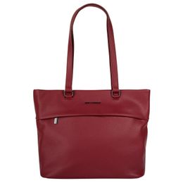 Shopper Betty Barclay, Damen, Gr. B/H/T: 30cm x 30cm x 8cm onesize, rot, Polyurethan (PU), unifarben, Taschen Shopper
