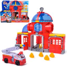 Spiel-Feuerwehrwache Spin Master "PAW Patrol Fire Rescue - Feuerwehr-Station", bunt, Fahrzeug-Spielwelten, KinderH:38cm, Kunststoff, Spiel-Feuerwehrwache, inkl. Marshall und Fahrzeug; mit Licht- und Soundeffekten, H:38cm