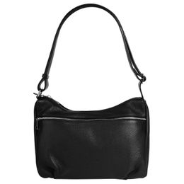 Shopper Samantha Look, Damen, Gr. B/H/T: 29cm x 22cm x 13cm onesize, schwarz, Leder, leicht gl&auml;nzend, unifarben, Taschen Shopper, echt Leder, Made in Italy