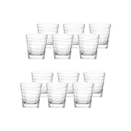 Glas Leonardo "Trinkgl&auml;ser Vario 250 ml 12er Set transparent", bunt (transparent), 12 tlg., Glas, Trinkgef&auml;&szlig;e, Glas