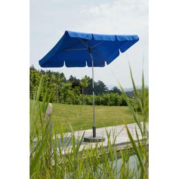 Rechteckschirm Schneider Schirme "Locarno", blau (royalblau), Obermaterial: 100% Polyester, Standschirme, Rechteckschirm, abknickbar, ohne Schirmst&auml;nder