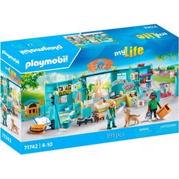 Konstruktions-Spielset Playmobil "Tierhotel (71742), Playmobil My Life", bunt, Spielbausteine, Kinder, Kunststoff, Konstruktions-Spielset, Made in Europe