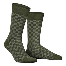 Socken Hudson "Socke Board", Herren, Gr. 43-46, gr&uuml;n (army gr&uuml;n 0112), Obermaterial: 75% Baumwolle CO. 23% Polyamid PA. 2% Elasthan EL., Socken Socken