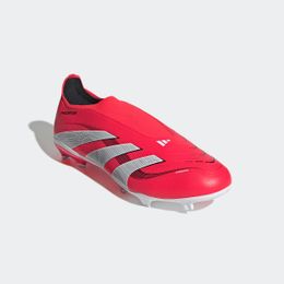 Fu&szlig;ballschuh adidas Performance "PREDATOR LEAGUE LACELESS FG/MG", Gr. 48, rot (lucid rot, cloud wei&szlig;, core schwarz), Synthetik, Schuhe Fu&szlig;ballschuh, f&uuml;r Rasenpl&auml;tze