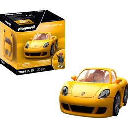 Konstruktions-Spielset Playmobil "Playmobil X Porsche Carrera GT (71859), Cars", gelb, Spielbausteine, Kinder, Kunststoff, Konstruktions-Spielset, Made in Europe