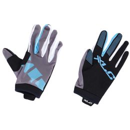 Fahrradhandschuhe Xlc "Langfingerhandschuh MTB CG-L14" Gr. XS, grau (grau, blau), Handschuhe, XS, Materialmix, Fahrradhandschuhe
