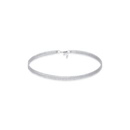 Choker Elli "Halskette Choker 5-Lagig Gliederung Modern 925 Silber" Gr. 36, silber, Halsketten, Damen, ohne Stein, Silber 925 (Sterlingsilber), Choker