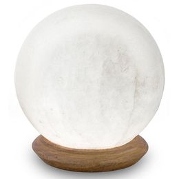 Himalaya Salt Dreams Salzkristall-Tischlampe "USB-Ball", wei&szlig;, 1 Stk., Leuchten, Handgefertigt aus Salzkristall - jeder Stein ein Unikat, ca. 2,3 kg, Salzkristall-Tischlampe