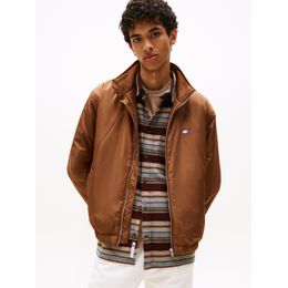 Blouson Tommy Jeans "TJM ESSENTIAL PADDED JACKET EXT", Herren, Gr. M, pecan nut, Web, Obermaterial: 100% Polyester. Futter: 100% Polyester, regular fit, elastischer Bund, Jacken Blouson, Freizeitjacke, &Uuml;bergangsjacke gl&auml;nzend, Stretchb&uuml;ndchen, Stehkragen