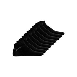Sneakersocken Bugatti "Socken 9er Pack", Herren, Gr. 43-46, schwarz, Obermaterial: 78% Baumwolle CO. 20% Polyamid PA. 2% Elasthan EL., Socken Sneakersocken