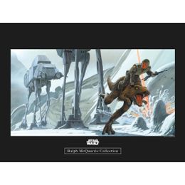 Bild Komar "Star Wars Classic RMQ Hoth Battle Ground", bunt (farbe bild(er): bunt), B:40cm H:30cm, Holz, Papier, Bilder, Bild, Wandbild zur Dekoration im Kinderzimmer - ohne Rahmen