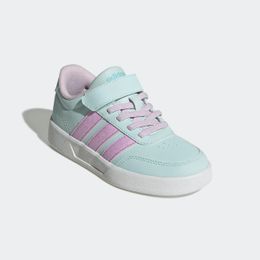 Sneaker adidas Sportswear "BREAKNET 3.0 KIDS", Damen, Gr. 35, lila (halo mint, bliss lila, mint ton), Synthetik, Schuhe Sneaker, f&uuml;r Kinder & Jugendliche