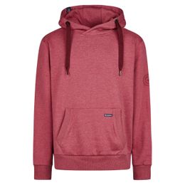 Kapuzenpullover SALZHAUT "Hoodie HEFF", Herren, Gr. M, lila (berry), Obermaterial: 55% Baumwolle CO. 45% Polyester PES., Pullover Kapuzenpullover