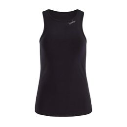 Tanktop WINSHAPE "AET134LS", Damen, Gr. M, schwarz, 85% Polyester, 15% Elasthan, Rundhals, Tops Tanktop, Functional Soft and Light