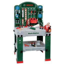 Spielwerkbank klein "BOSCH-Workstation (43tlg.)", bunt, Rollenspielzeug, KinderB:59cm H:100cm T:39cm, Kunststoff, Spielwerkbank, Made in Germany, B:59cm H:100cm T:39cm