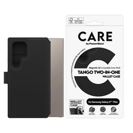 CARE BY PANZERGLASS Handyh&uuml;lle "Magnetic QI Tango Two-in-One Wallet Case f&uuml;r Samsung Galaxy S25 Ultra", schwarz, B:11cm H:2,5cm T:20cm, H&uuml;llen, Backcover, Schutzh&uuml;lle, Handyschutzh&uuml;lle, Case, Schutzcase, sto&szlig;fest, Handyh&uuml;lle