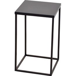 Beistelltisch Inosign, schwarz (schwarz, schwarz, schwarz, 50), B:30cm H:50cm T:30cm, Dezent im Design und hochwertig in der Verarbeitung sorgt der moderne Beistelltisch &raquo;&laquo; aus Metall f&uuml;r einen geschmackvollen Einrichtungsakzent. Ob du im Vintage Stil modern oder rustikal eingerichtet bist, dieser Tisch passt zu verschiedenen Wohnstilen. Seine moderne matte Oberfl&auml;chenoptik ist vielseitig kombinie
