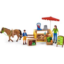 Spielwelt Schleich "FARM WORLD, Mobiler Farm Stand (42528)", bunt, Spielfigurenwelten, Kinder, Kunststoff, Spielwelt