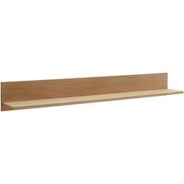 Wandboard MCA LIVING "Araya Wandboard", braun (eichenfarben), B:152,5cm H:20cm T:22cm, Holz teilmassiv, Regale, Wandboard, FSC-Mix