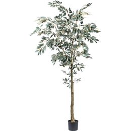 Kunstbaum Creativ green "Olive", gr&uuml;n, H:210cm, Kunststoff, Kunstpflanzen, Kunstbaum, mit detailgetreuer Gestaltung