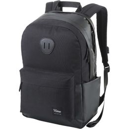 Freizeitrucksack Nitro "Urban Plus", Jungen, Gr. B/H/T: 31cm x 46cm x 17cm, schwarz (tough schwarz), Nylon, Polyester, Polyethylen, Basic, Rucks&auml;cke Freizeitrucksack, Daypack, Streetpack im Retro-Look, Alltagsrucksack, Schulrucksack