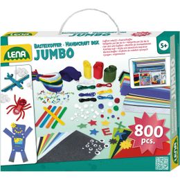 Kreativset LENA "Bastelkoffer Jumbo, blau", bunt, Kreativsets, Kinder, Kunststoff, Kreativset