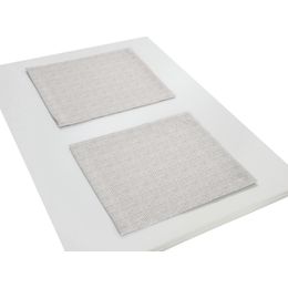 Platzset WIRTH "Berwick" Gr. 1, braun, B:40cm L:35cm, Obermaterial: 50% Baumwolle, 50% Polyester, Platzsets, Platzset