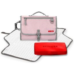 Wickeltasche SKIP HOP "Pronto, pink", Baby, Gr. B/H/T: 30cm x 21cm x 4cm, pink, Polyester, Taschen Wickeltasche, mit Befestigung f&uuml;r Kinderwagen