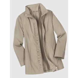 Langjacke Classic Basics, Damen, Gr. 44, beige, 100% Polyester, unifarben, Jacken Langjacke