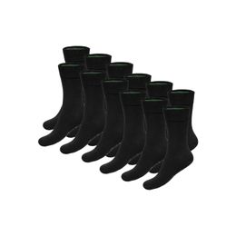 Kurzsocken Bamboo basics "Socken 12er Pack", Damen, Gr. 35-40, schwarz, Obermaterial: 70% Viskose CV. 25% Polyamid PA. 5% Elasthan EL., Socken Kurzsocken